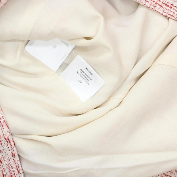 Anne Klein | Jackets & Coats | Nwt Anne Klein Tweed One Button Notch Collar Jacket Coral Combo ...